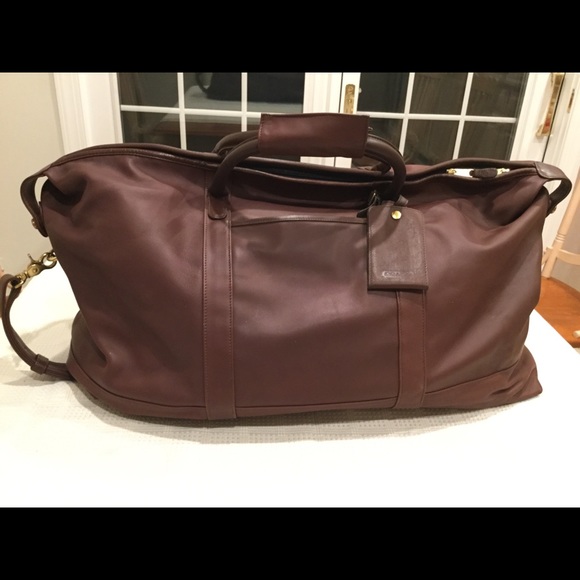 Coach | Bags | Coach Large Leather Carry On Bag | Poshmark